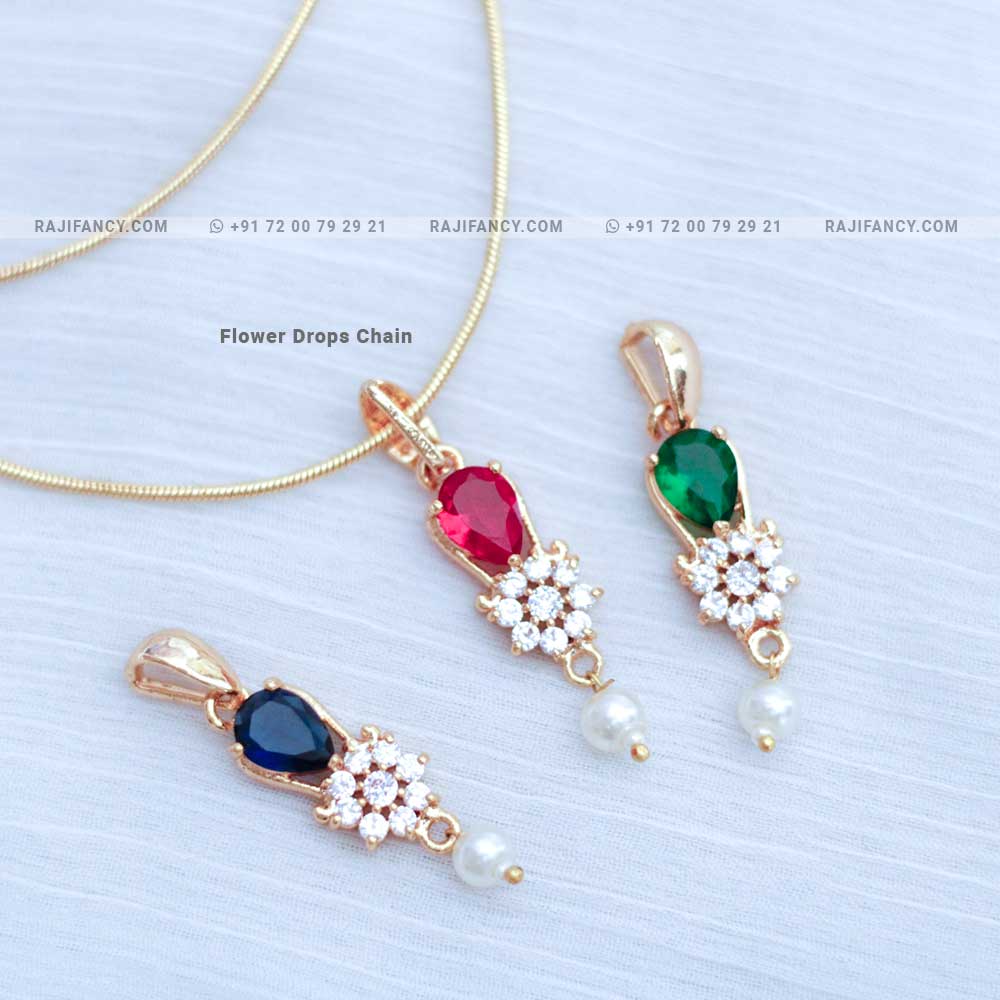 Flower Drops Chain – RajiFancy